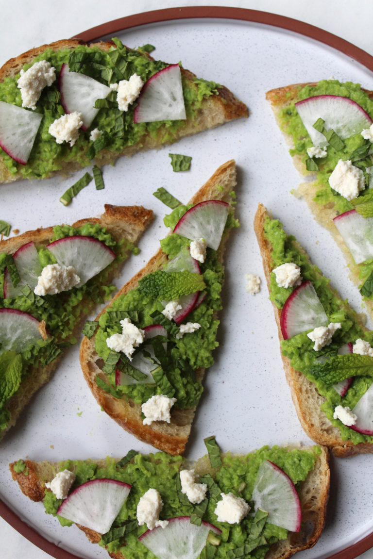 Spring Pea Crostini